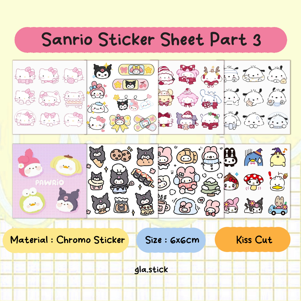 Sanrio Character Sheet Part 3 | Shopee Philippines