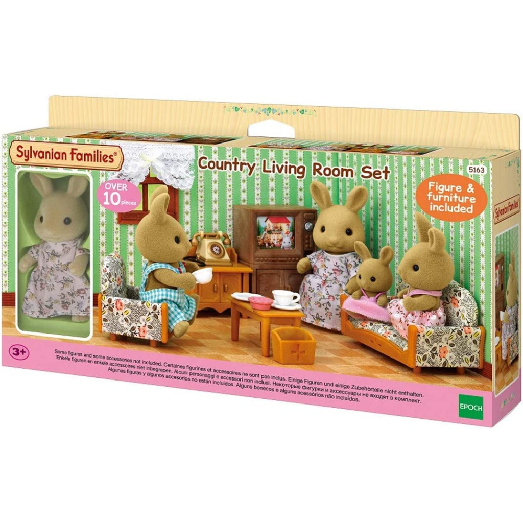 SYLVANIAN FAMILIES Sylvanian Family Family Country Living Room Set Toys ...