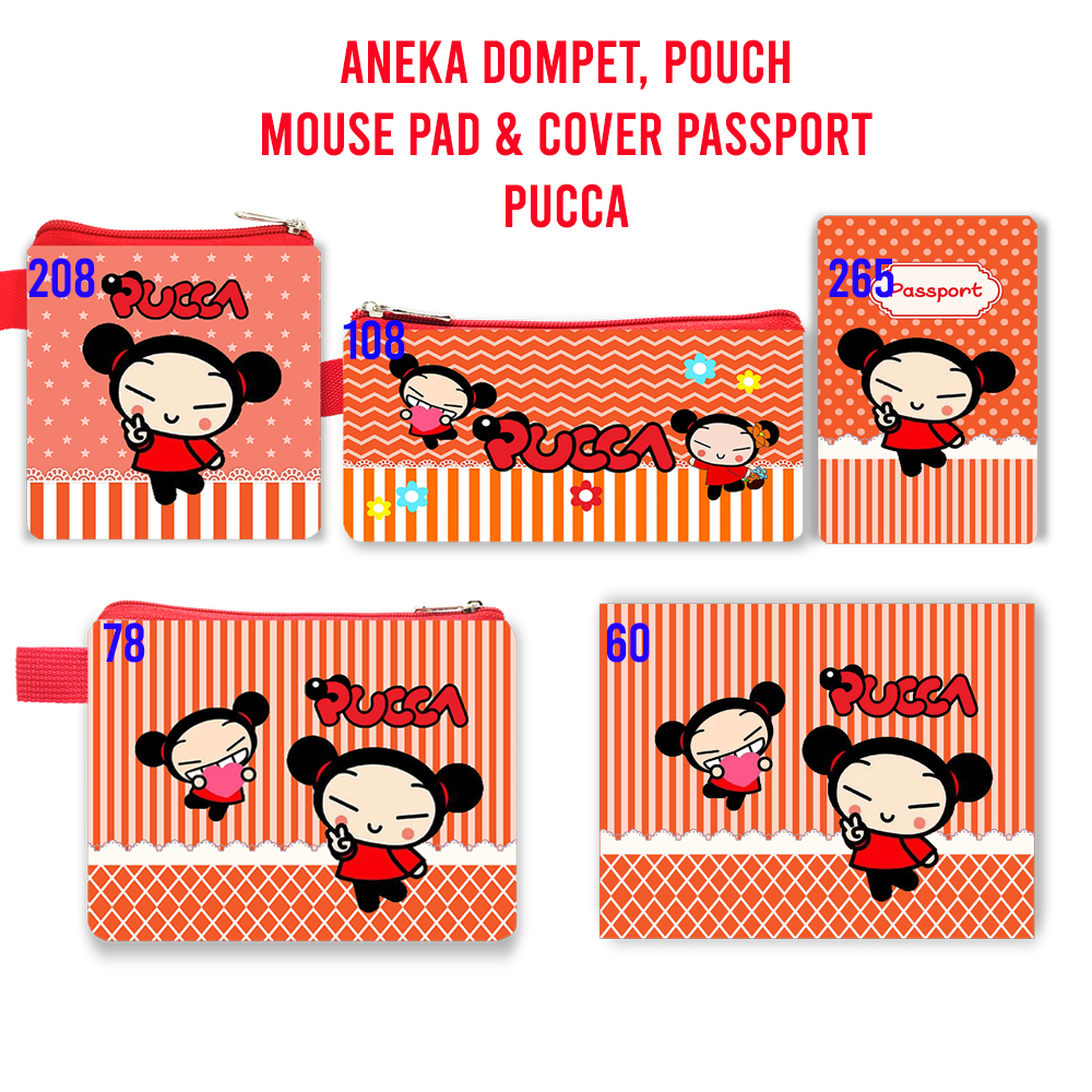 Pucca Mini Wallet Long Case Pouch Sling Bag Sling Bag Mouse Pad Cover ...