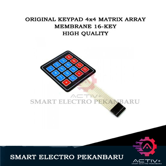 Tombol Original Keypad 4x4 Matrix Array 16 Key Membrane Membrane Switch Keypad Pom Mini Keypad 3321
