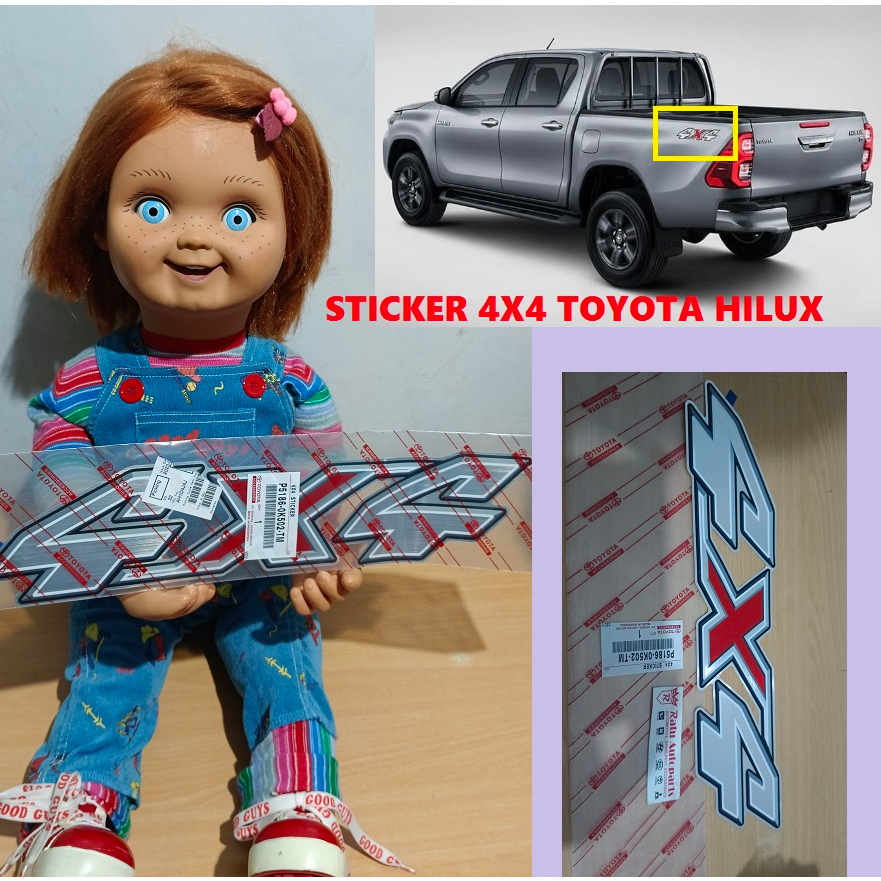 Original TOYOTA HILUX 4X4 Sticker | Shopee Philippines