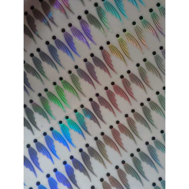 Metal Jig Fish Fin Stickers Wave Point Contents 52 Pcs 26 Pairs (Very ...