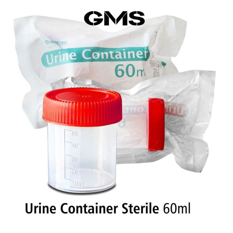 Urine Container 60 ml Sterile Onemed / Urine Sample Pot / Urine ...
