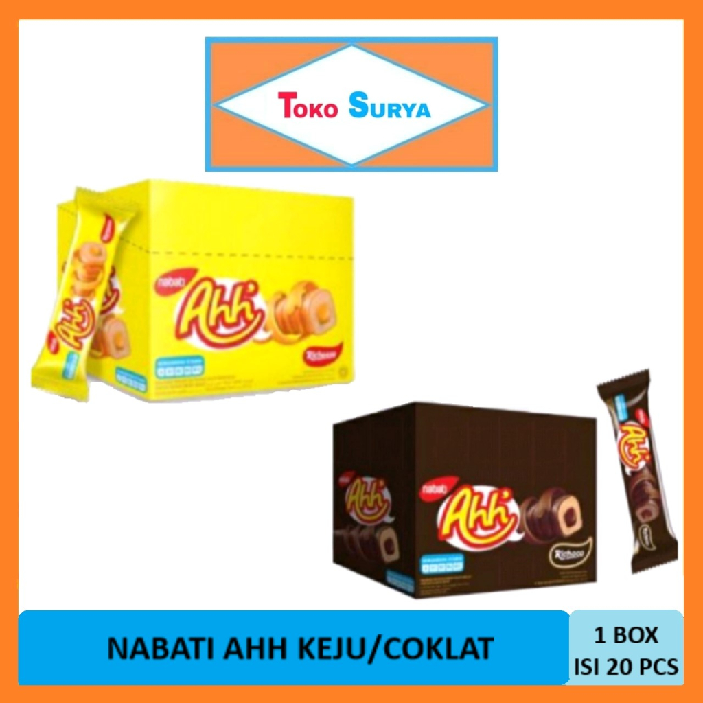 Richeese Nabati Ahh Cheese /Richoco Nabati Ahh Chocolate 1 Box 20 Pcs | Shopee Philippines