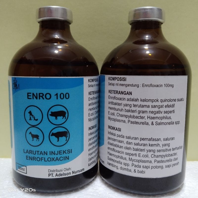 Enro 100 Injection~100ml Packaging (Cough And Respiratory Tract Medicine) | Shopee Philippines