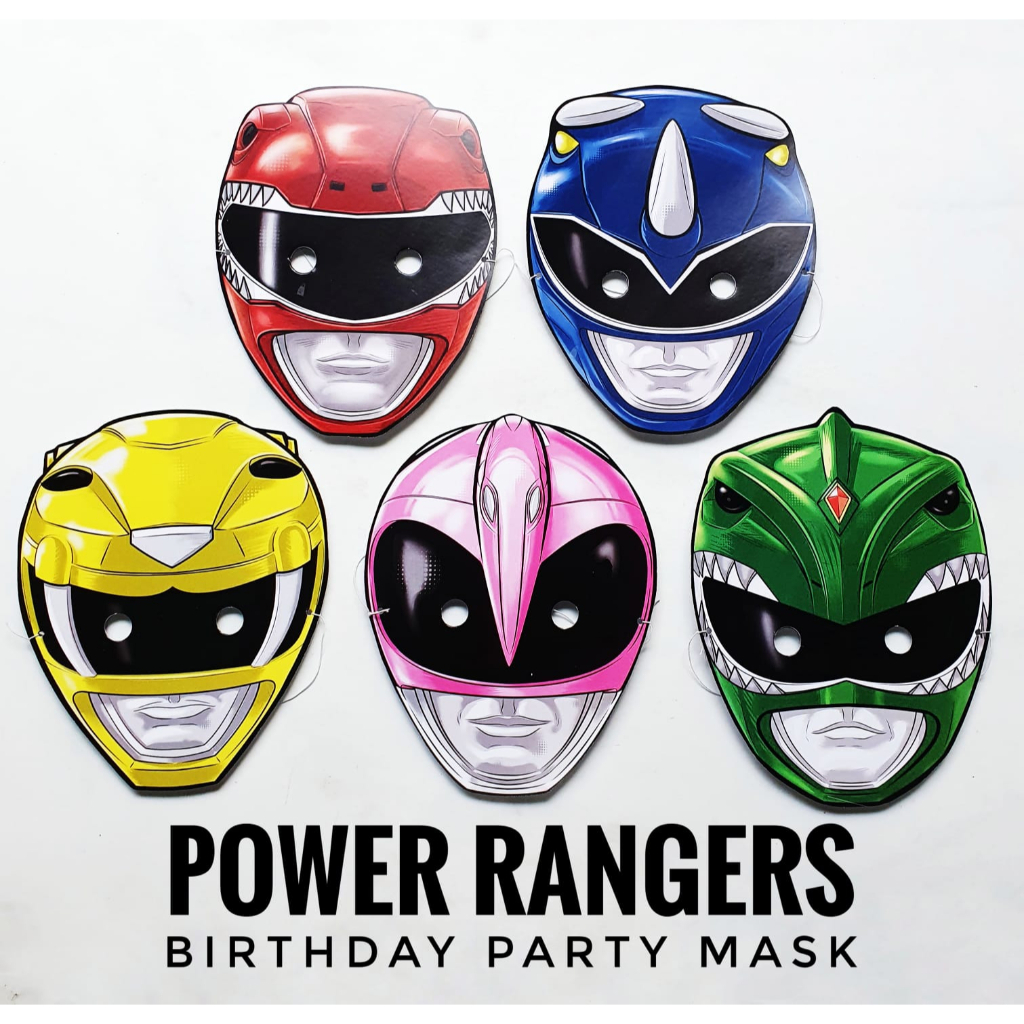 Power Rangers Mask Party Paper Mask Birthday Mask | Shopee Philippines