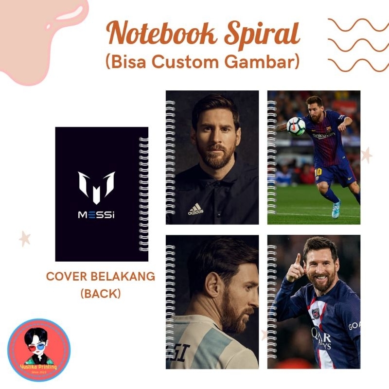 Lionel Messi Spiral Notebook - You can request other images | Shopee ...