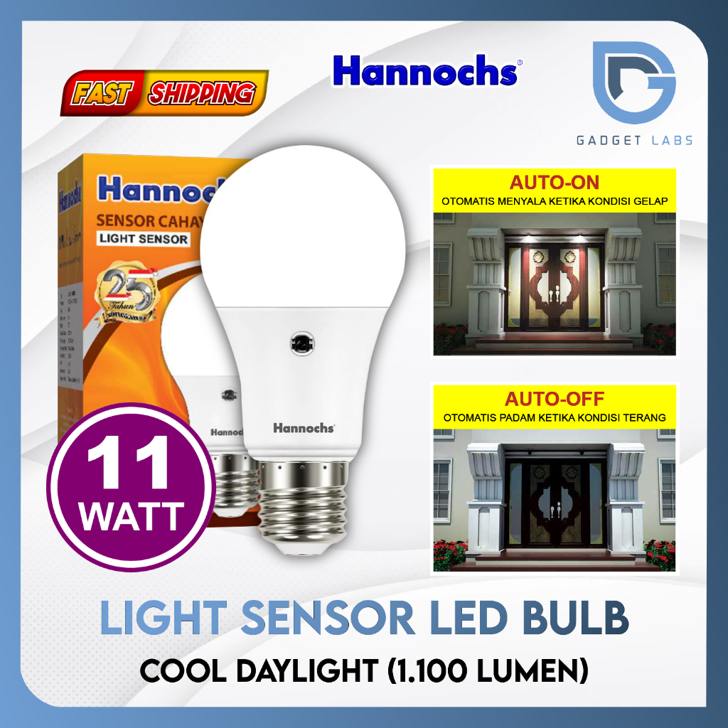 CAHAYA Light Sensor LED 11watt Light Sensor Lamp | Shopee Philippines