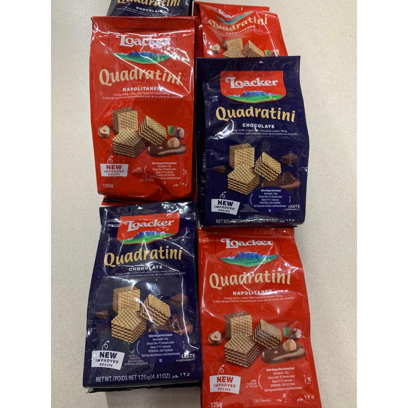 Loacker quadratini 125gr All Variant-BROWN WAFER -Loacker quadratini ...