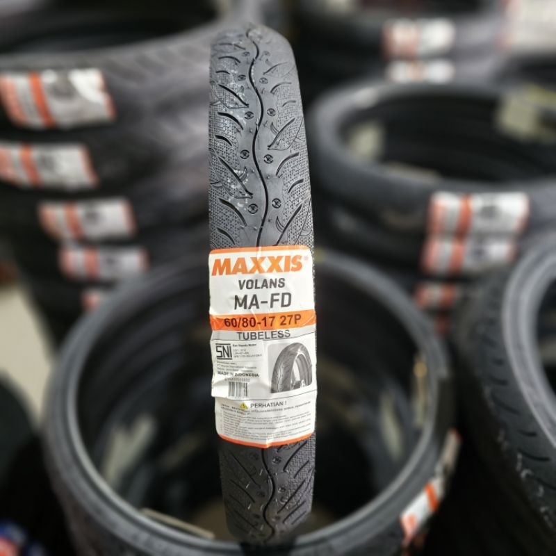 Maxxis volans outer tire Uk 60 / 80 -17 TUBLESS free valve ma fd ...