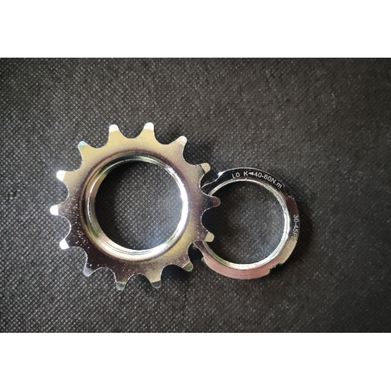 Cog 14T + Locking gear fixie rear doltrap fixed gear 14 thread gear ...