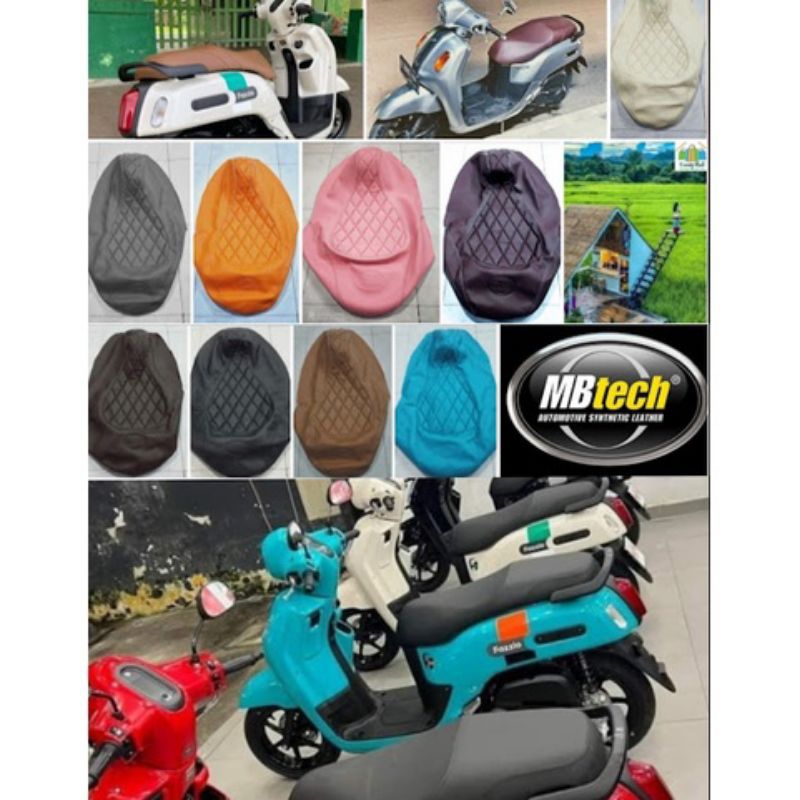 MBTECH FAZZIO SEAT COVER WAJIK MODEL/YAMAHA FAZZIO PRESS WAJIT MODEL ...