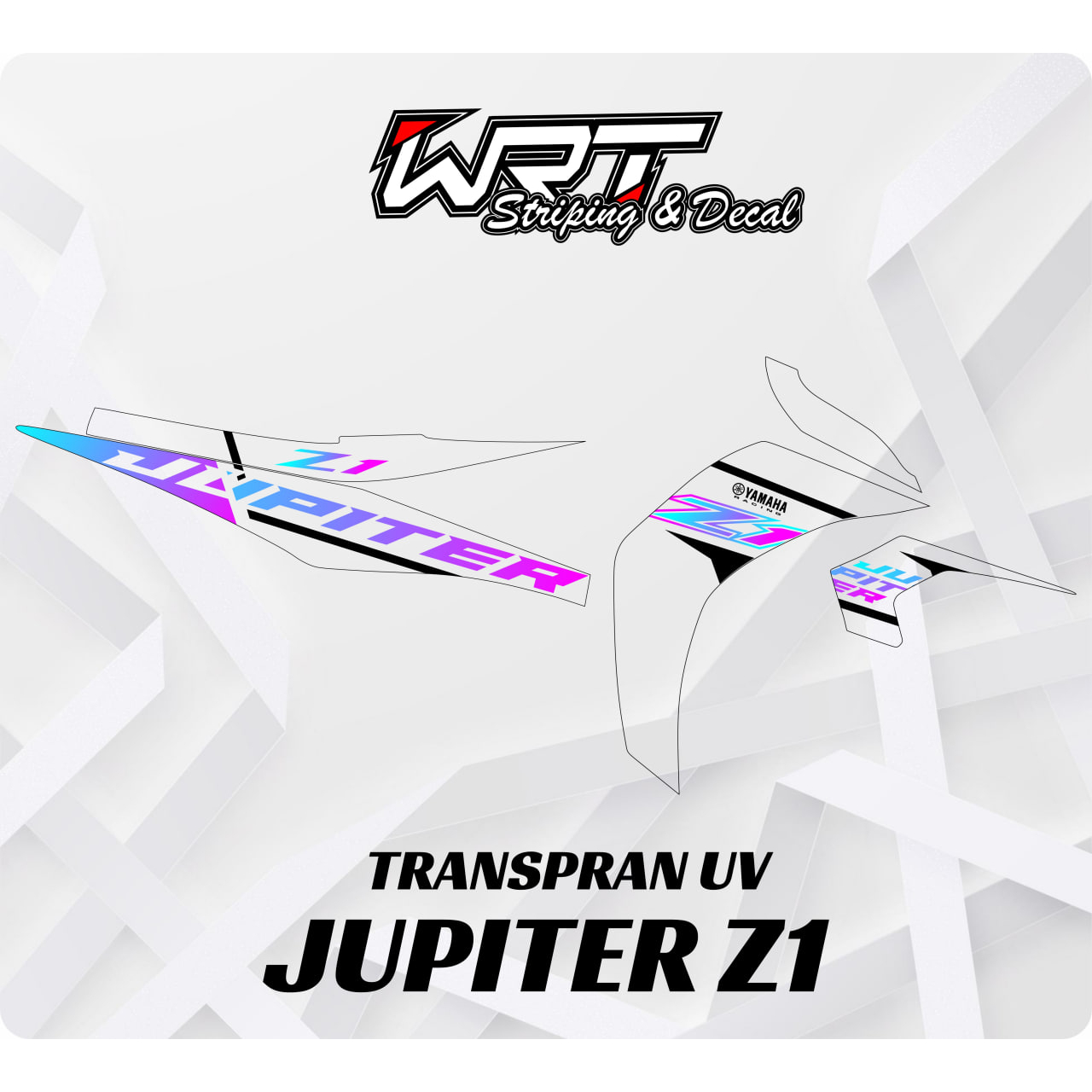 Jupiter Z1 Transparent Striping-Simple Jupiter Z1 Decal Sticker race ...