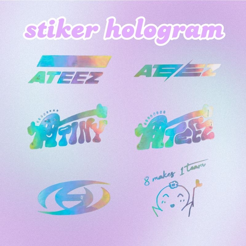 ATEEZ LOGO HOLOGRAM STICKER | Shopee Philippines