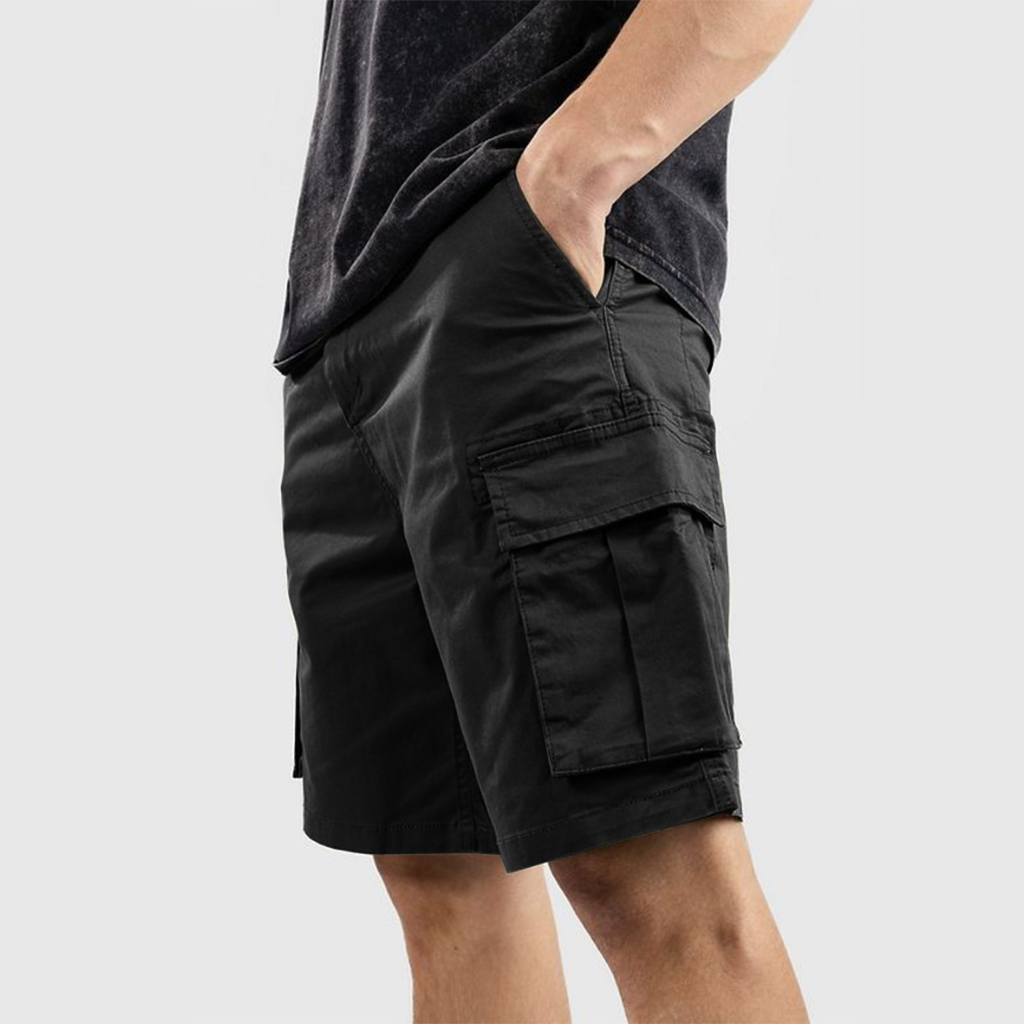 HITAM Joobsd Short Pants Cargo - Unisex Short Cargo Pants - Black ...