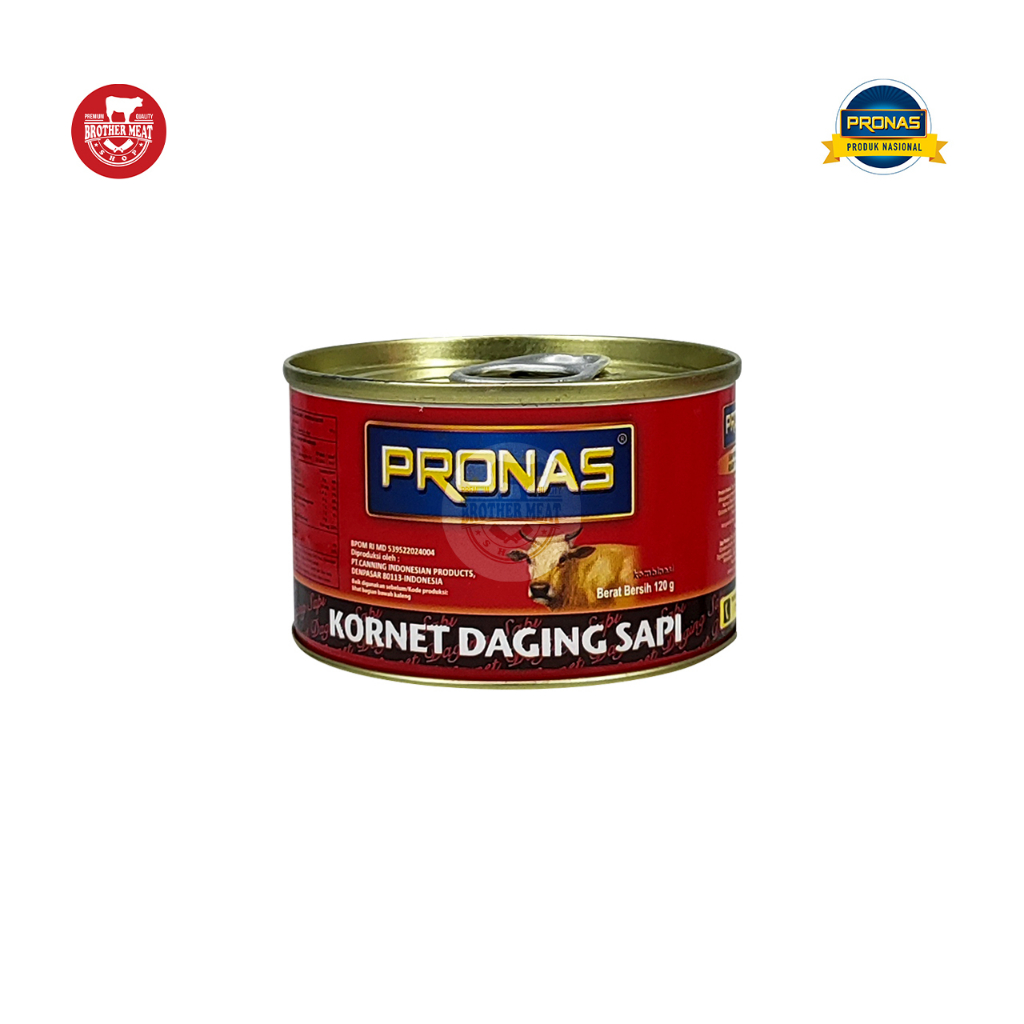 Pronas Corned Beef 120gr, Halal Canned Beef Kornet | Shopee Philippines