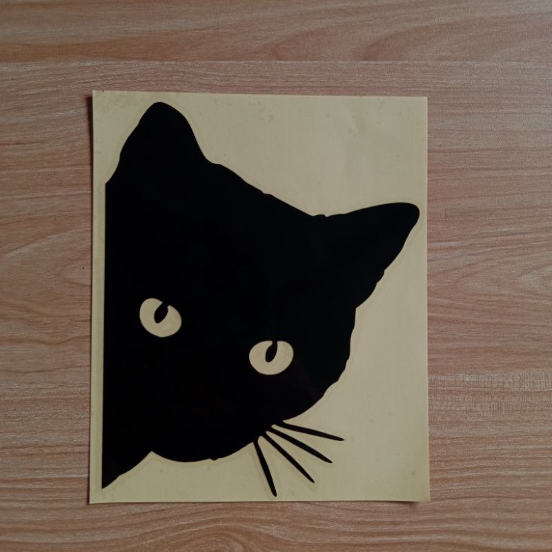 Cat head sticker cutting sticker motorbike sticker car sticker | Shopee ...