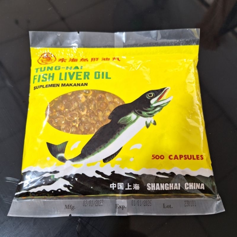 Tung Hai Fish Oil 1 Pack 500 pcs - Vitamin Supplement - Fish Liver Oil ...