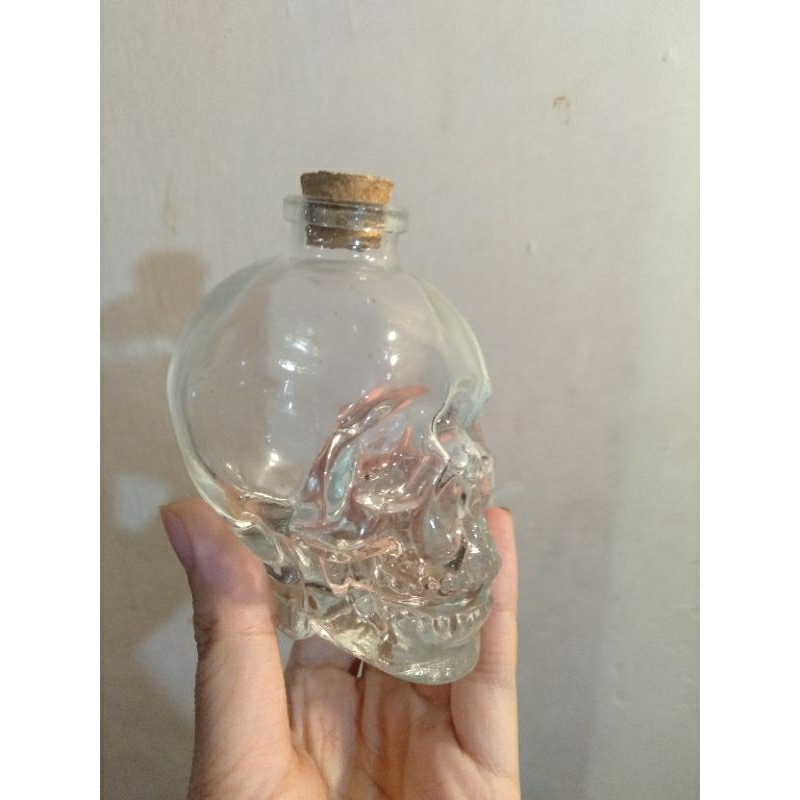 180ml Empty Skull Glass Bottle | Shopee Philippines