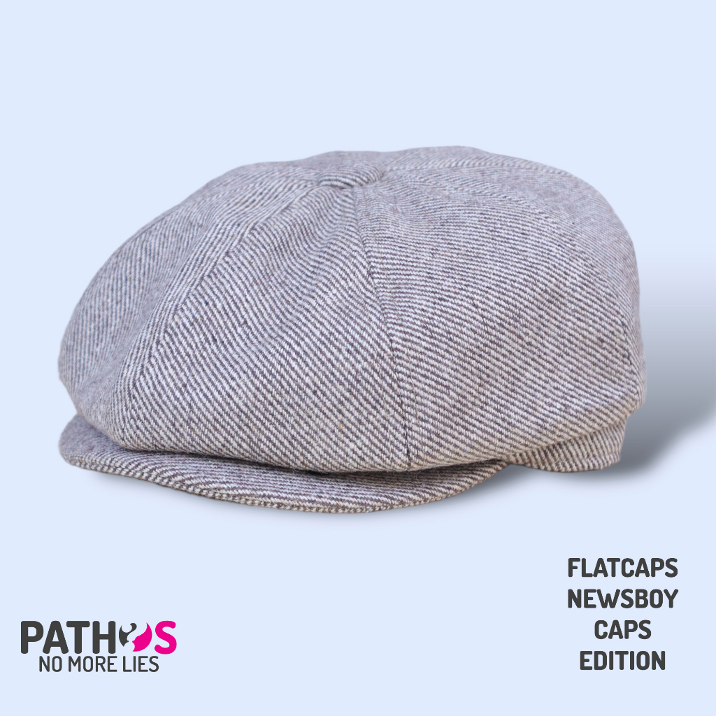 Pathos No More Lies Flatcap Gatsby Papperboy NewsBoy Cap Hat | Shopee ...
