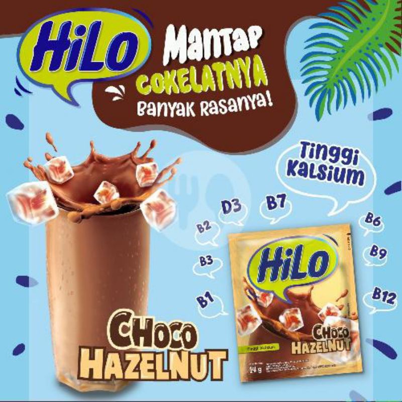 Hilo Choco Hazelnut Milk Powder High Calcium Contents 5pcs | Shopee ...