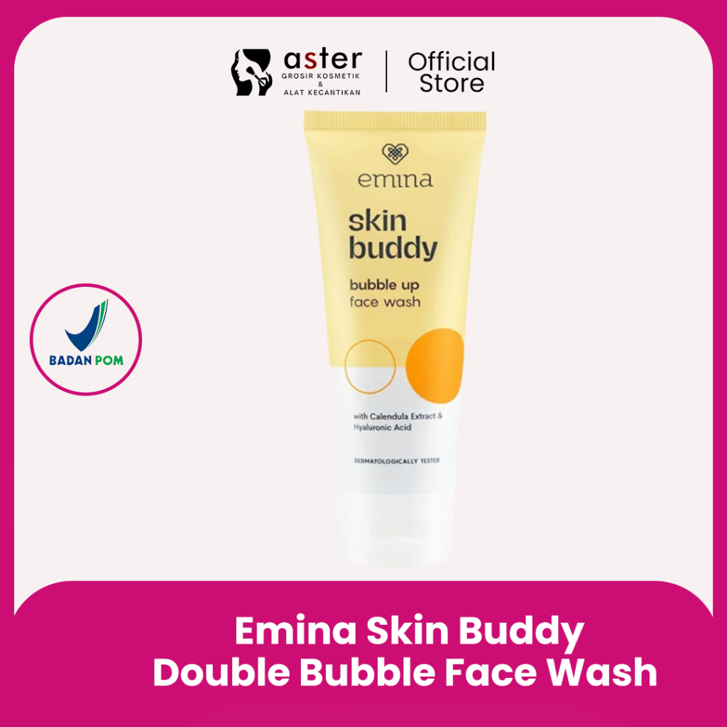 Aster Cosmetics - Emina Skin Buddy Double Bubble Face Wash 60ml ...