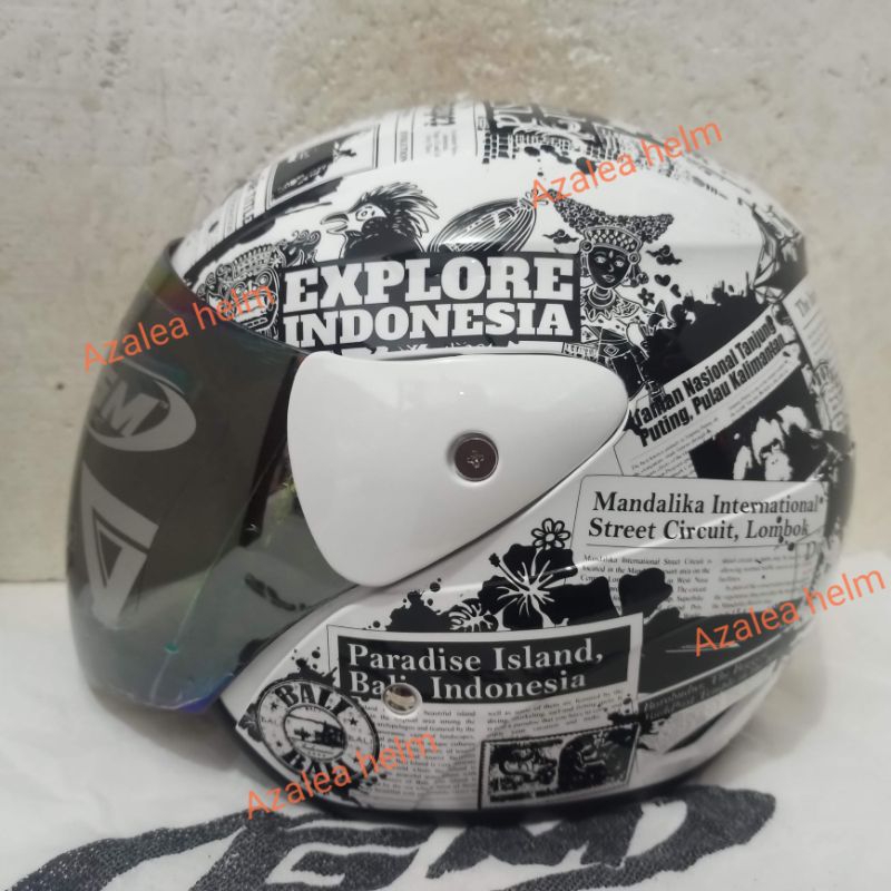 GM EVOLUTION NEWS EVO 2 WHITE HELMET | Shopee Philippines