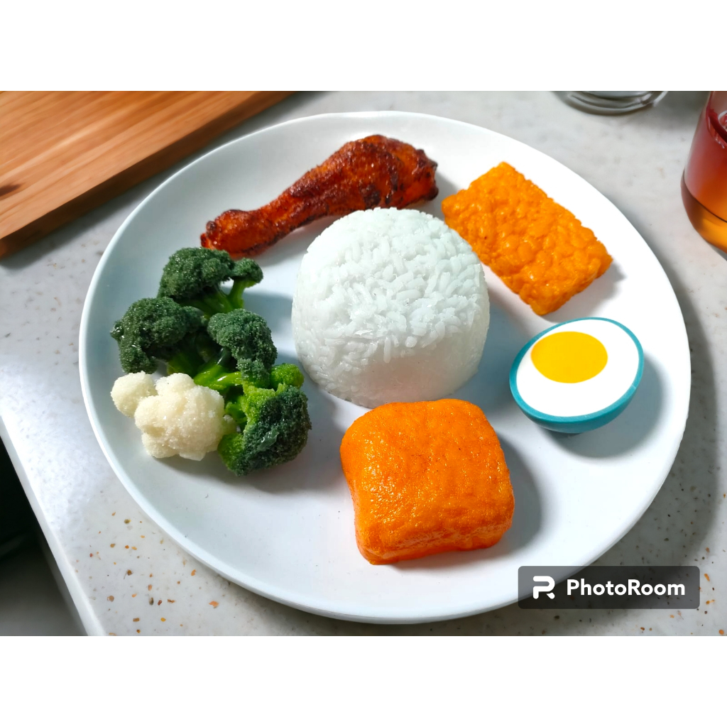 REPLIKA Food replica / dummy food / Replica toy menu 4 healthy 5 ...