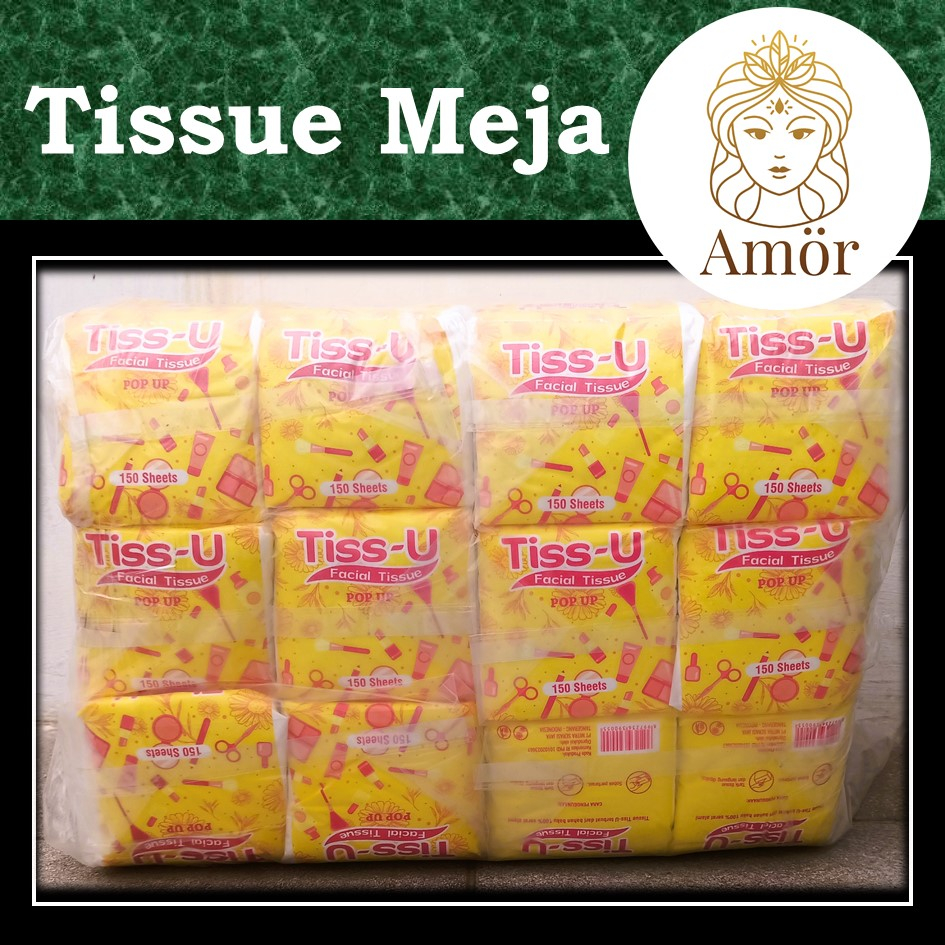 [1 Bal] pop up dining table tissue / small square tissue contains 48 ...