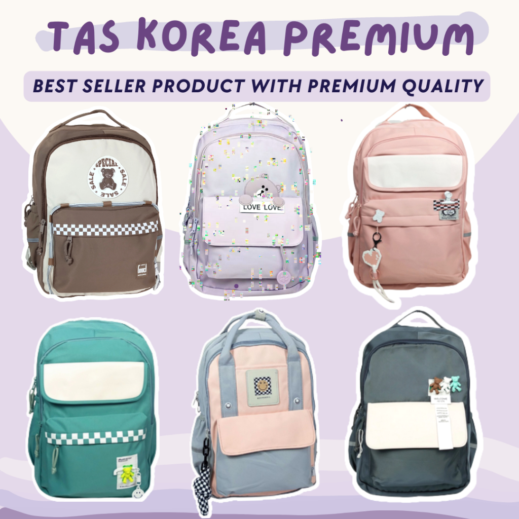 Premium MATERIAL / KOREAN FASHION BAG / TRENDY PREMIUM KOREAN BACKPACK ...