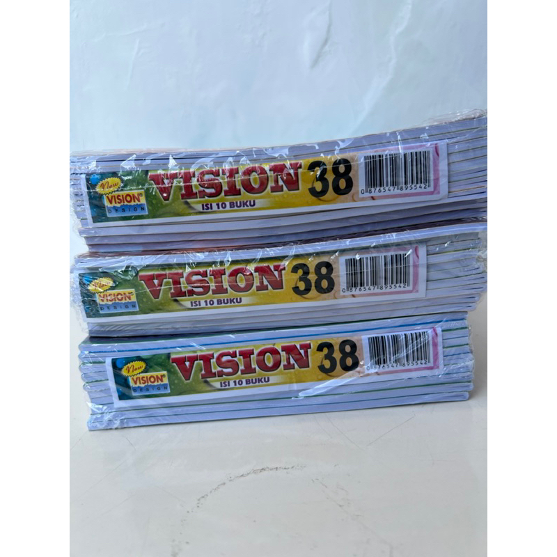 Vision notebook 38 pages (1 pack contains 10 books) | Shopee Philippines