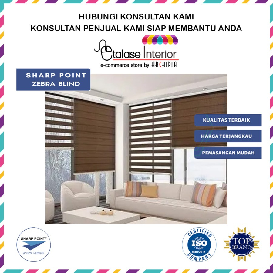 Sharp Point - Zebra Blind/ Viewmax Roller Blind/ Mesh Curtains/ Dim Out ...