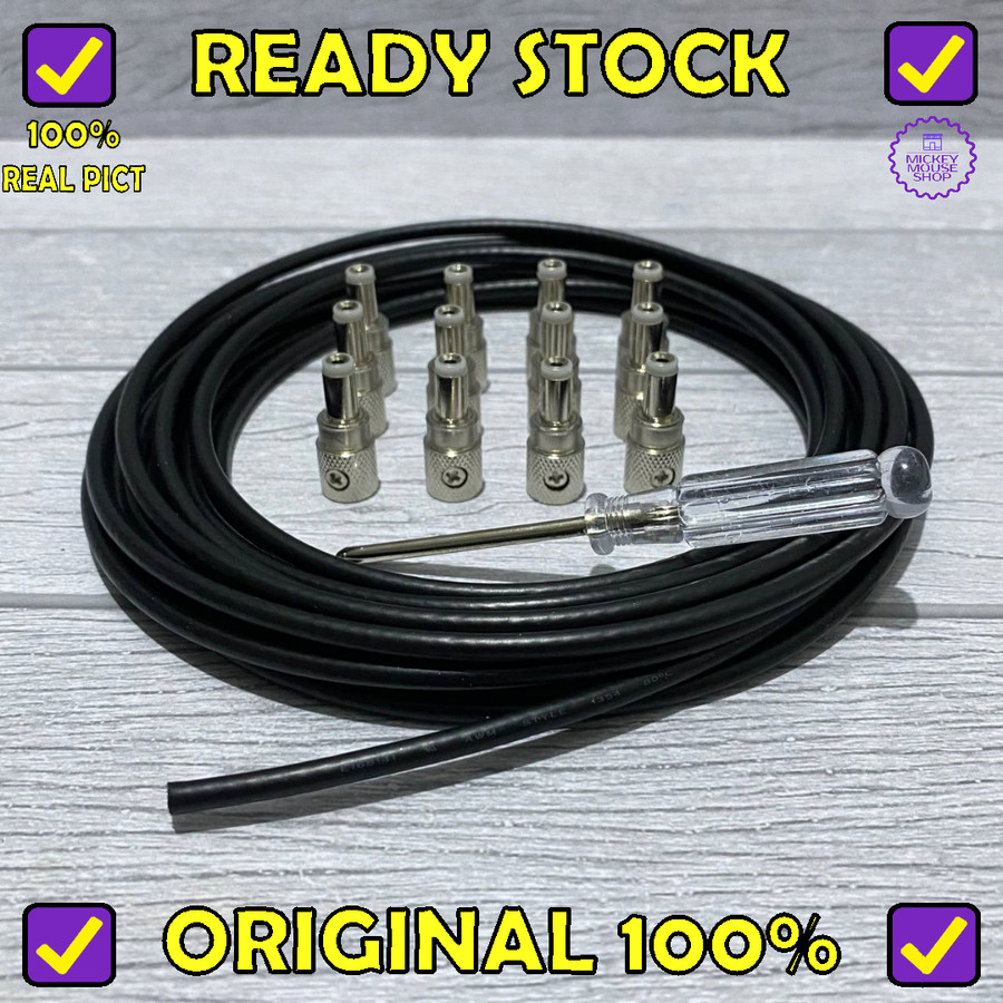 Solderless DC Cable Kit IVU CREATOR 5 Meter Guitar Effect Board Pedal Cable | Shopee Philippines