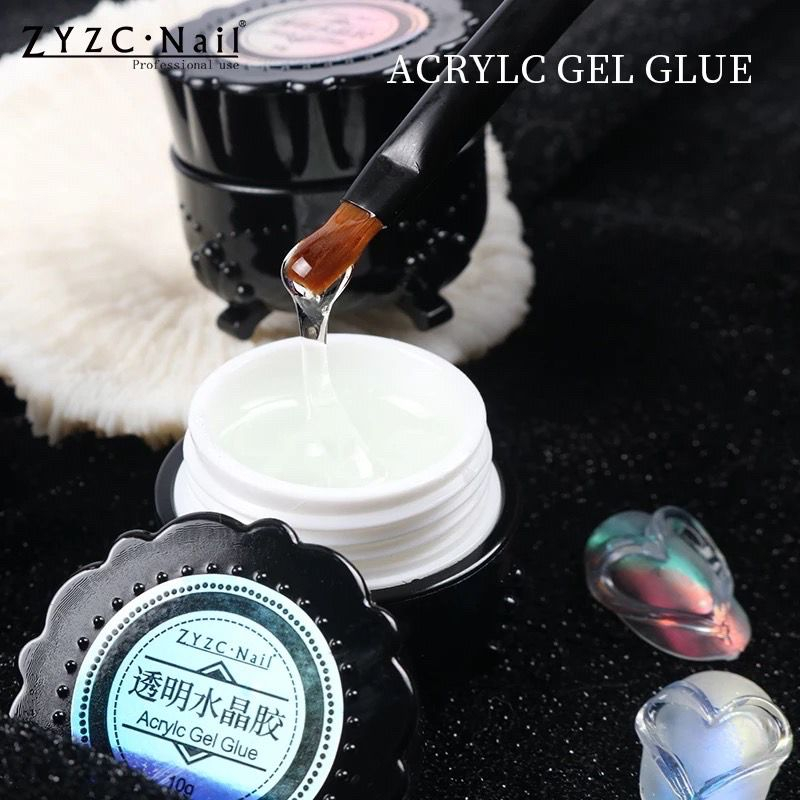 Zyzc Acrylic Gel Glue Embossed Design Non Wipe Off 10ml For 3D Nail Art ...