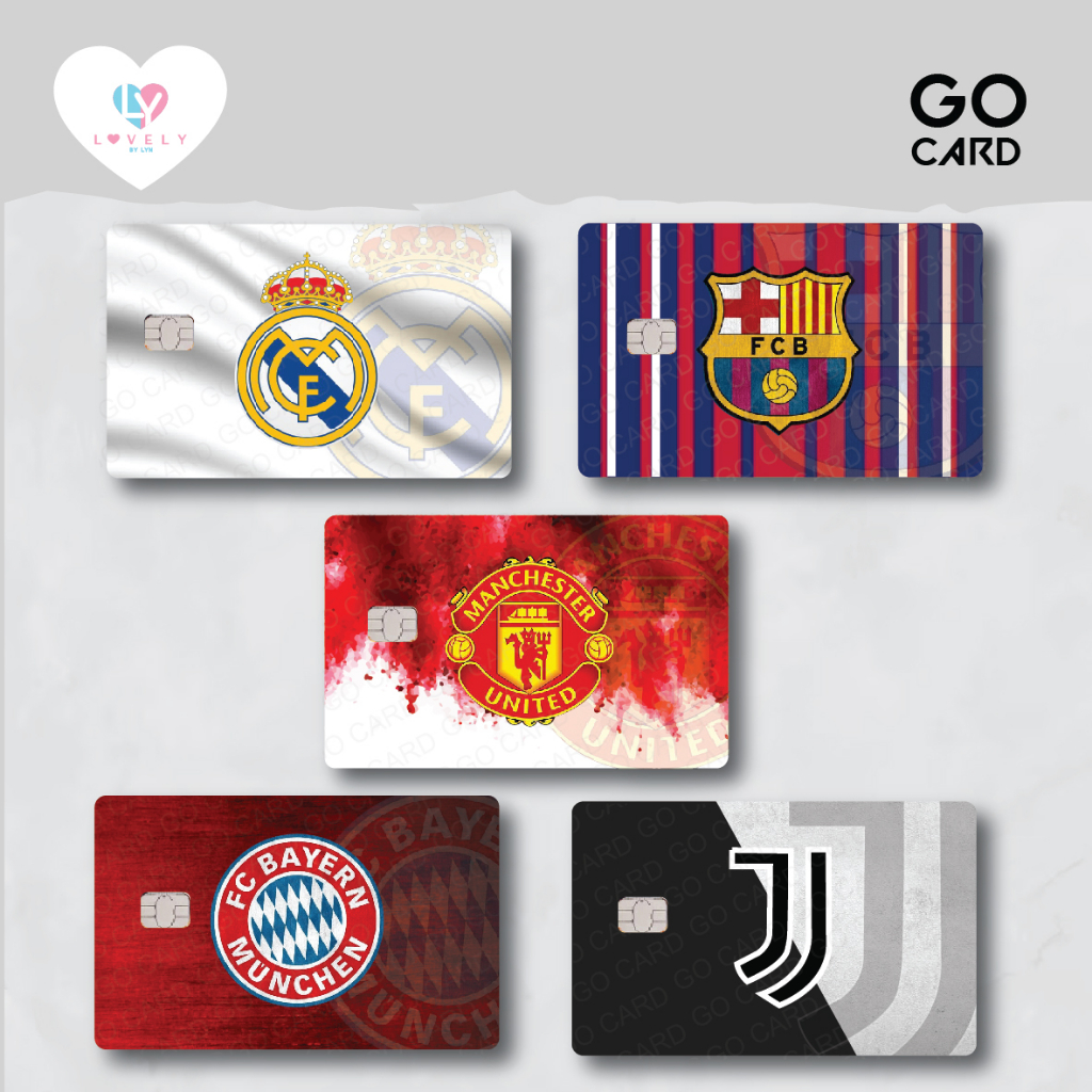Mu Football Club ATM Card Sticker Real Psg Hologram Emoney Flazz ...