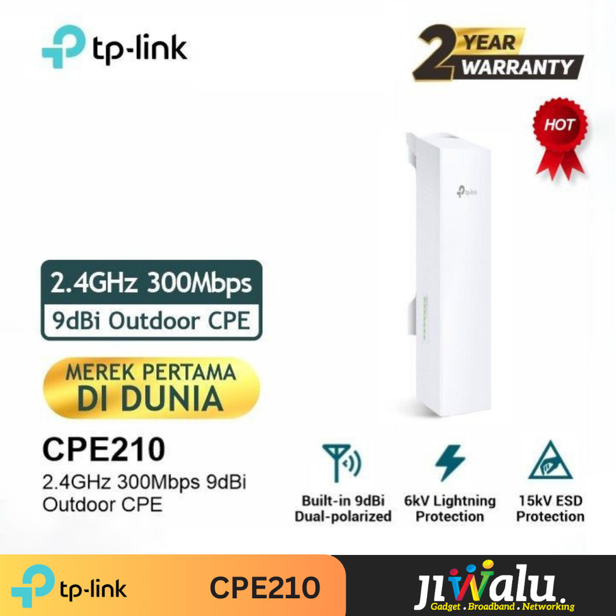 Tp-link CPE210 2.4GHz 300Mbps 9dBi Outdoor CPE | Shopee Philippines