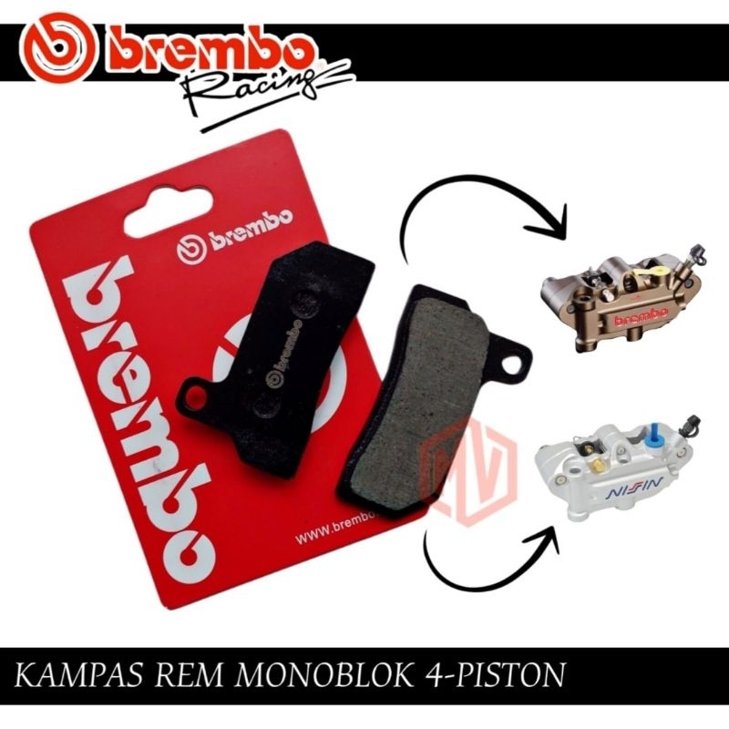 Monoblock Caliper Brake Pads 4P 4 PISTON Pnp | Shopee Philippines