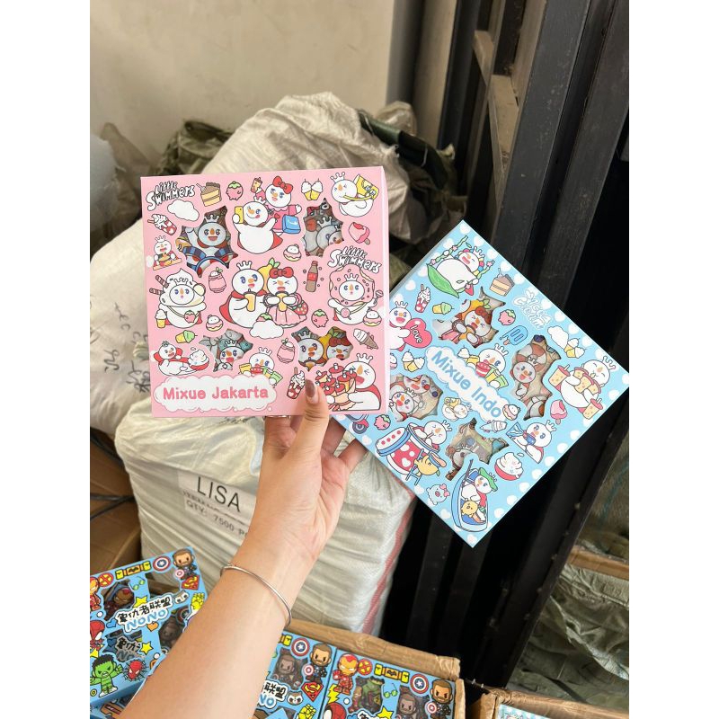 Viral Mixue Sticker viral Children's Sticker viral Contents 100 Sheets ...