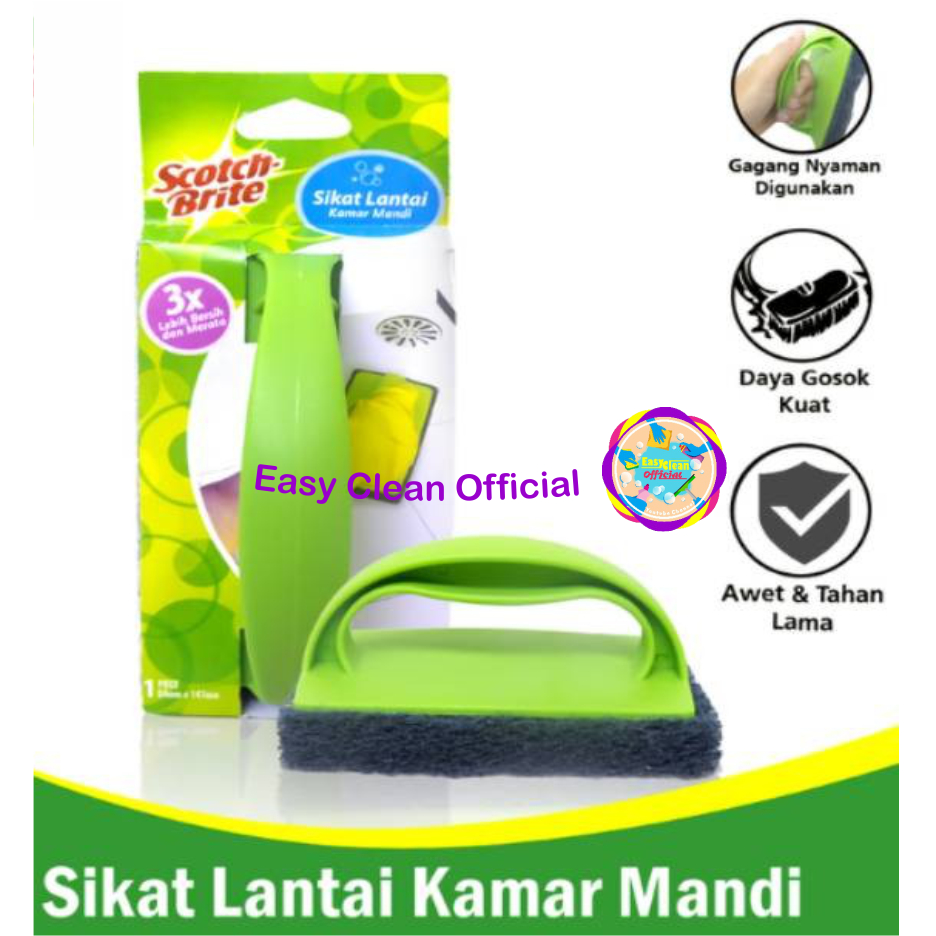 3m BRUSH BATHROOM FLOOR BRUSH ID- 40 SCOTCH BRITE | Shopee Philippines