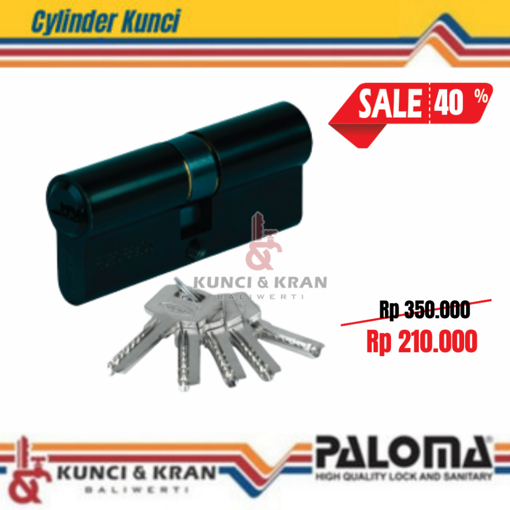 PALOMA CLP536 PLM CLP DLX DC-CK 70MM MATT BLACK KEY CYLINDER | Shopee Philippines