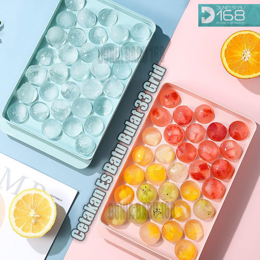 33 slot round ice cube mold / 33 grid round Jelly mold / cute Food ...