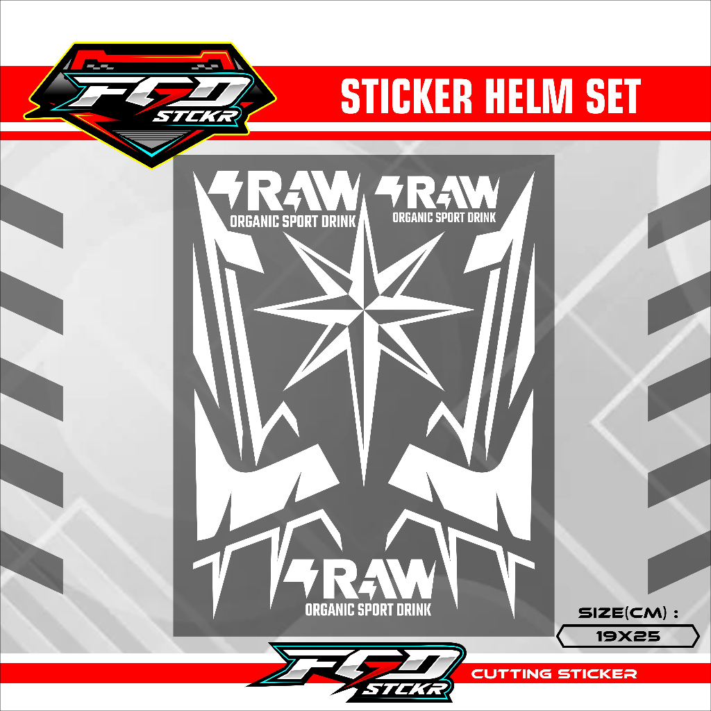 Helmet Sticker - CUTTING RAW Sticker SET For Helmet | Shopee Philippines