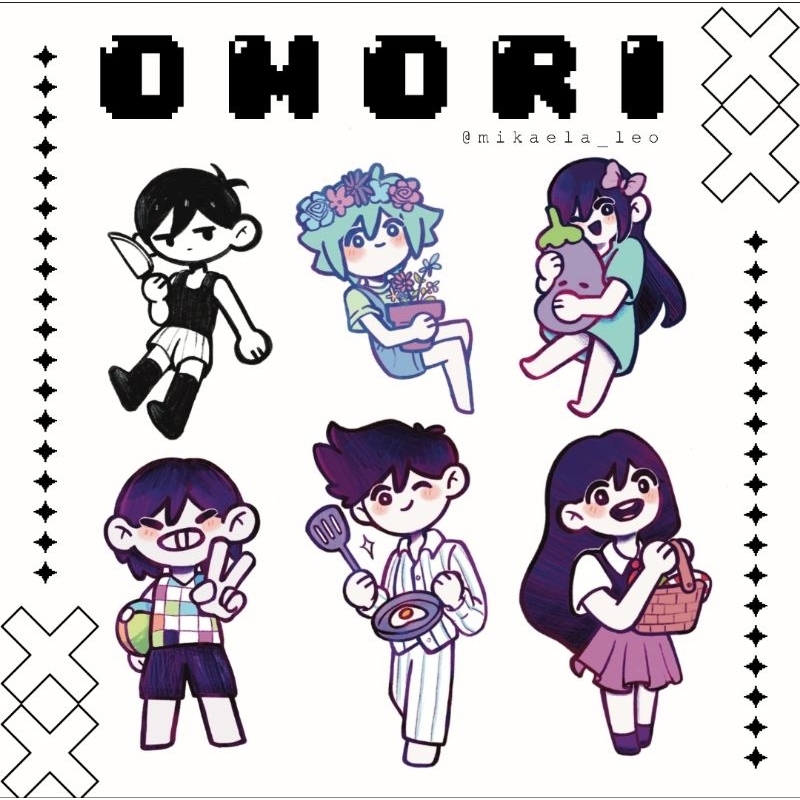 [READ Description!!] Omori Sticker (Omori / Basil / Aubrey / Mari ...