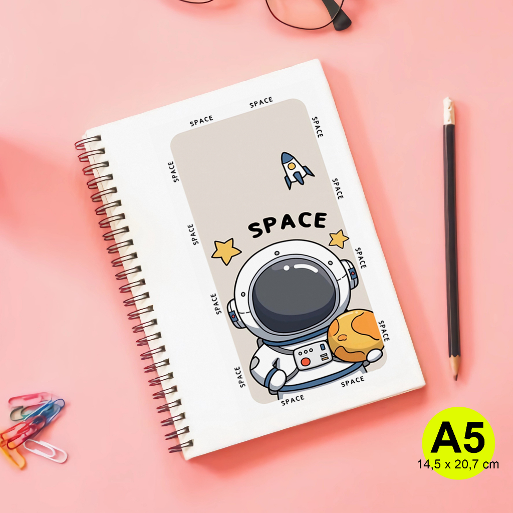 Notebook Book A5 SPIRAL SPACE Astronaut SA5009 | Shopee Philippines