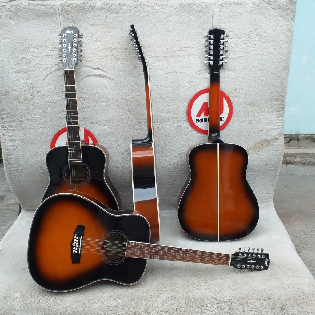 CORT 12 STRING DREADNOUGHT TOP SPRUCE HIGH CUSTOM GUITAR + 2 TRUSSROAD ...