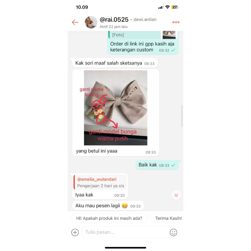 Custom hair ribbons 1 large 2 small | Shopee Philippines