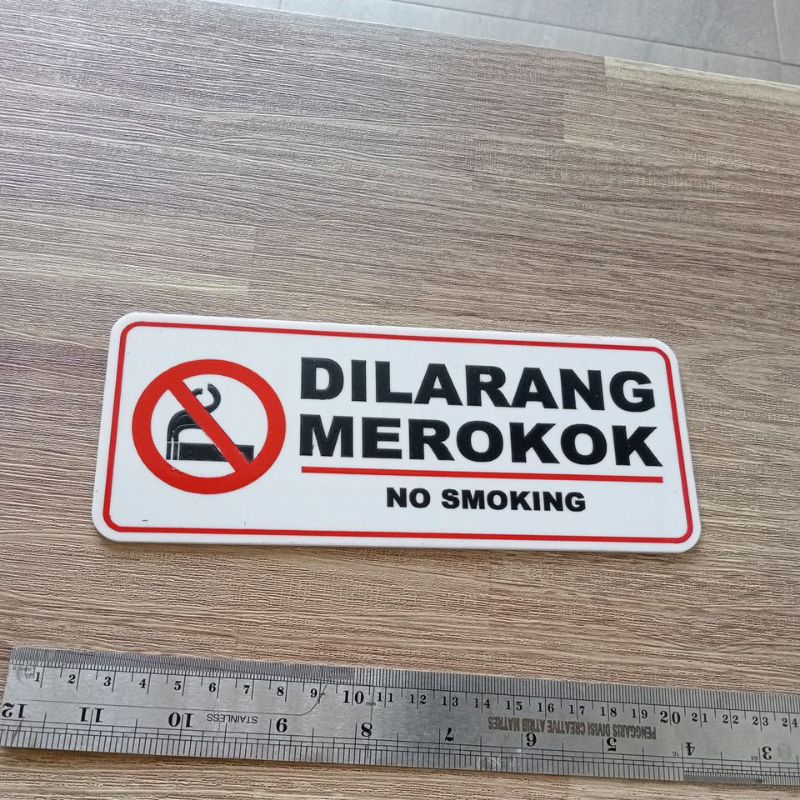 Exclusive Acrylic No Smoking Label Signage | Shopee Philippines