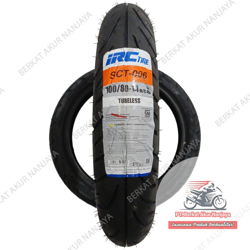 Front Pcx 150 Tire Irc 100 80 14 Sct 006 Tubeless Shopee Philippines