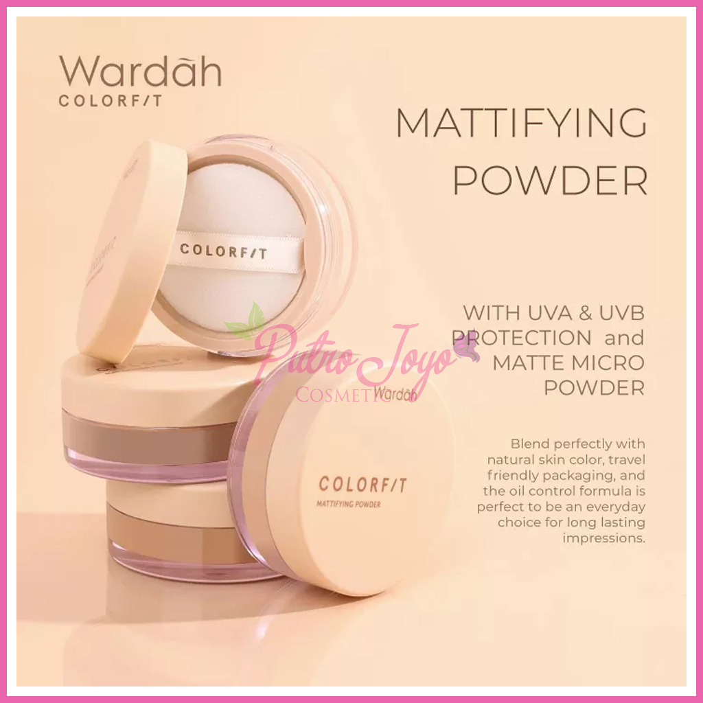 Wardah Colorfit MATTIFYING Loose Powder | Loose Powder 15gr | Bpom ...