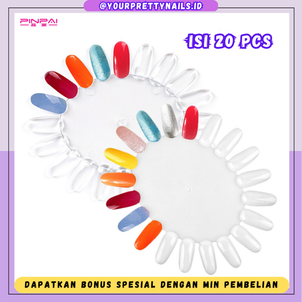 Nail ART DISPLAY COLOR CHART WHEEL/FAN WHEEL CHART COLOR CHART RING ...